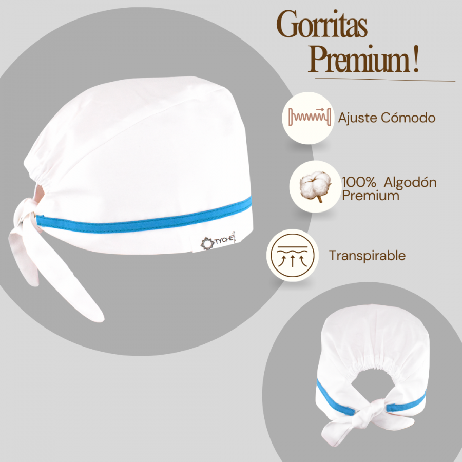 GORRITA BLANCA PARA CABELLO CORTO